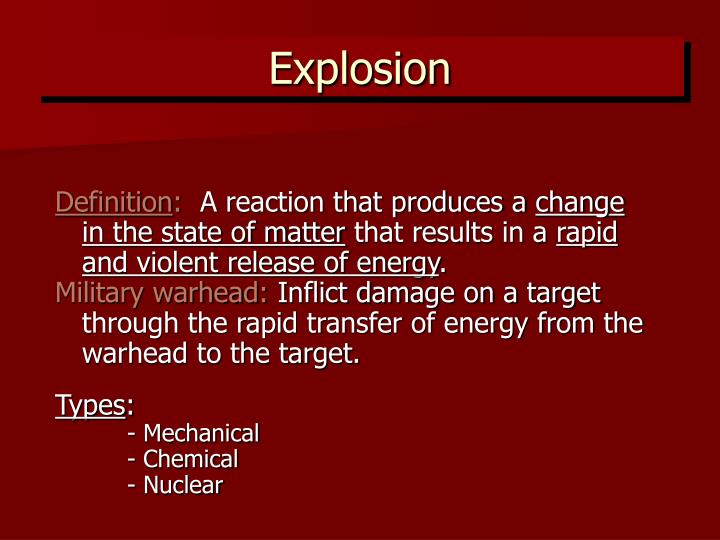 PPT - Military Explosives and Warheads PowerPoint Presentation - ID:393168