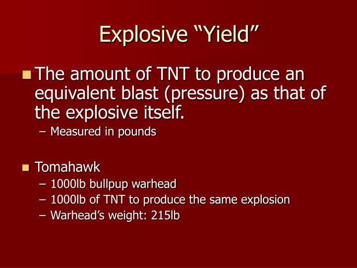 PPT - Military Explosives and Warheads PowerPoint Presentation - ID:393168