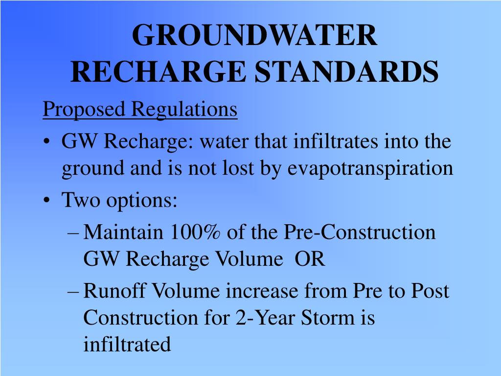 PPT - NJDEP Proposed Stormwater Management Regulations N.J.A.C. 7:8 ...