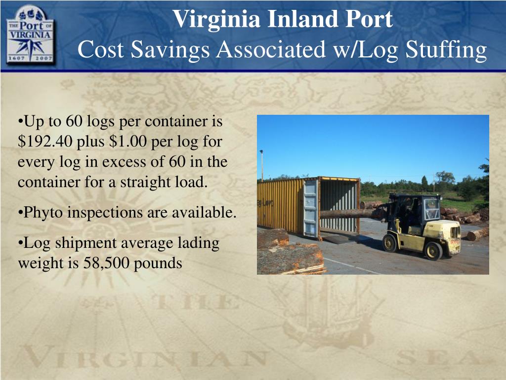 PPT - Virginia Inland Port Virginia Port Authority 7685 Winchester Road ...