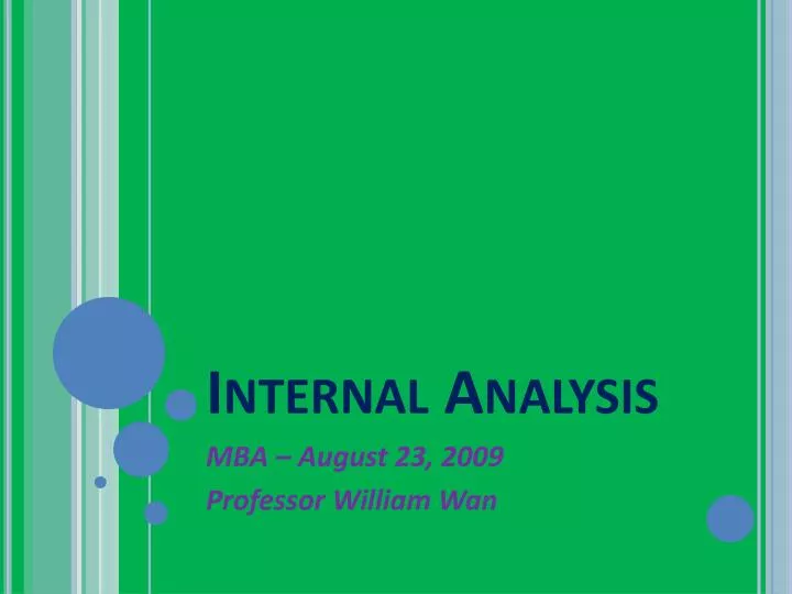 PPT - Internal Analysis PowerPoint Presentation, free download - ID:394650