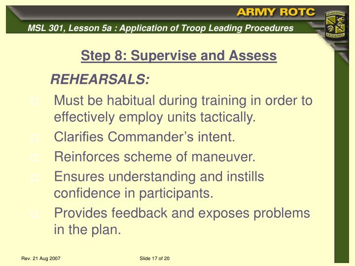 PPT - Application of the Troop Leading Procedures PowerPoint ...
