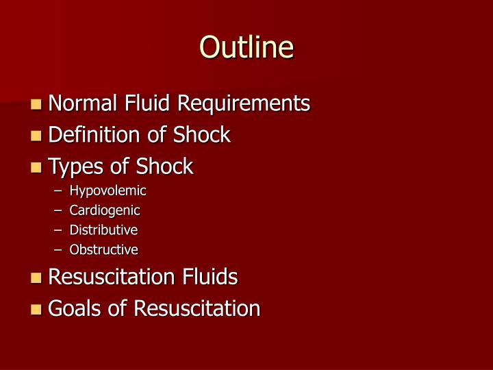 PPT - Fluid Management and Shock Resuscitation PowerPoint Presentation ...