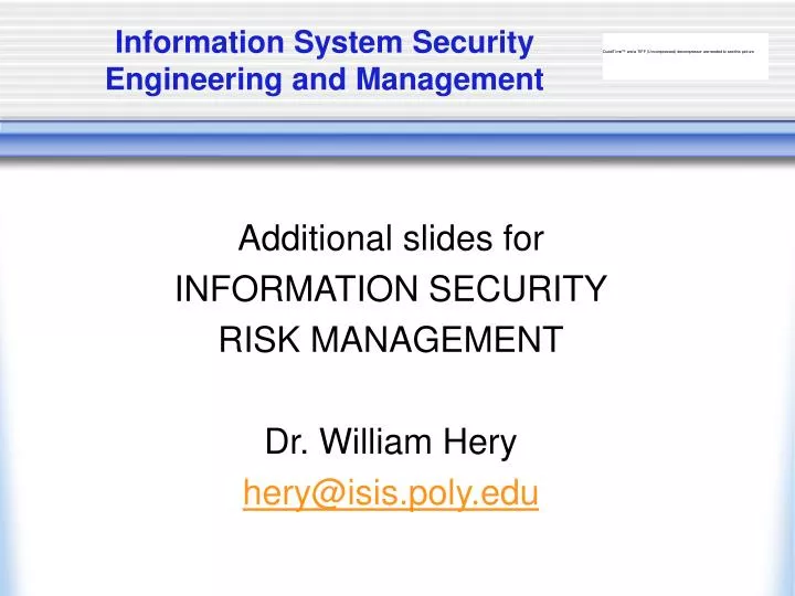 PPT - Information System Security Engineering and Management PowerPoint ... PPT - Information System Security Engineering and Management PowerPoint ...