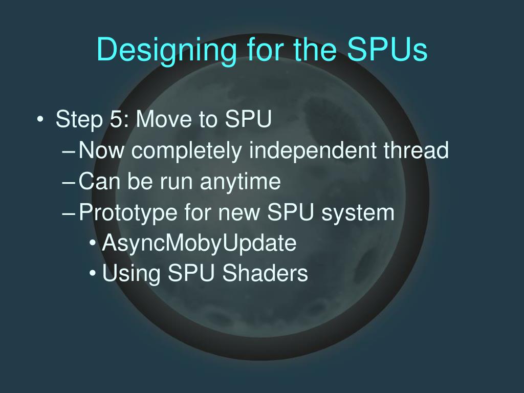 PPT - Insomniac’s SPU Best Practices Hard-won lessons we’re applying to ...