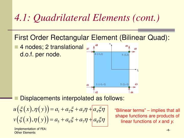 PPT - Section 4: Implementation of Finite Element Analysis – Other Elements PowerPoint ...