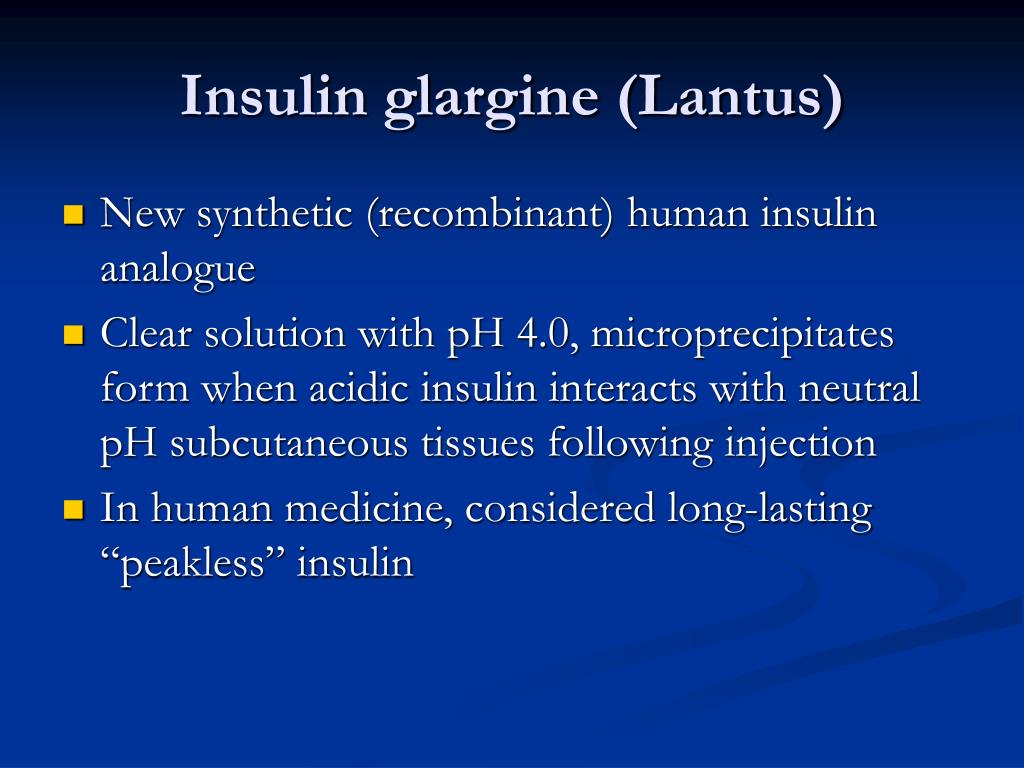 PPT - LIFE AFTER LENTE: CHOOSING FROM AVAILABLE INSULINS Stacey B ...