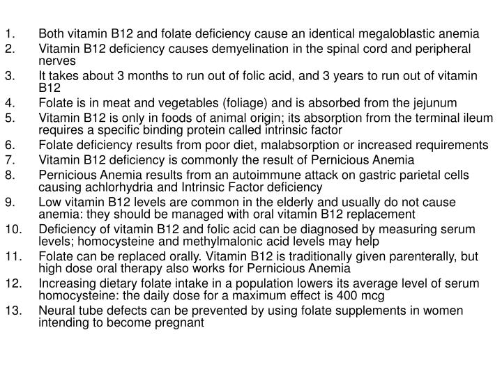 PPT - Macrocytic anemia: B12 & folate PowerPoint Presentation - ID:396268