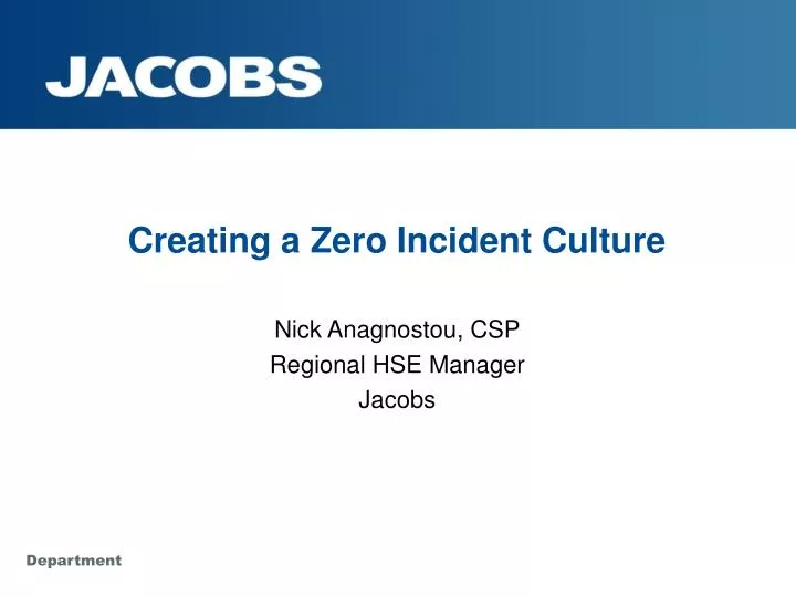 PPT - Creating a Zero Incident Culture PowerPoint Presentation, free ...