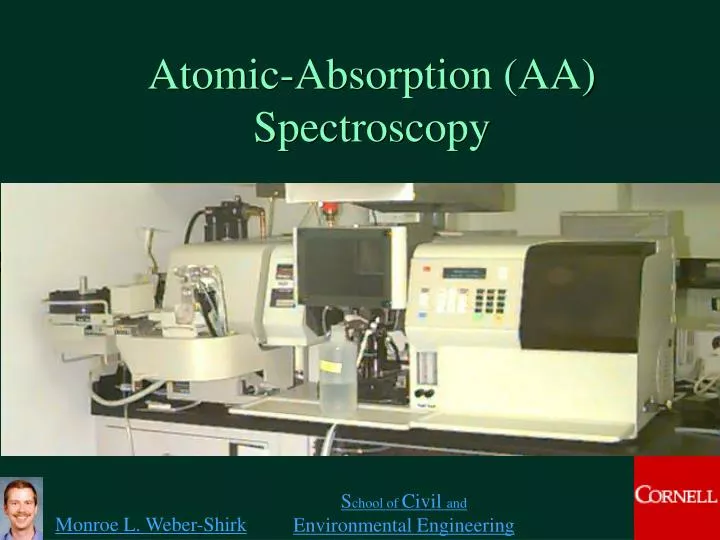 Ppt Atomic Absorption Aa Spectroscopy Powerpoint Presentation Free