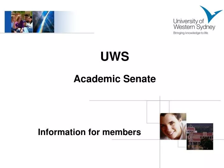PPT - UWS Academic Senate PowerPoint Presentation, free download - ID:39695