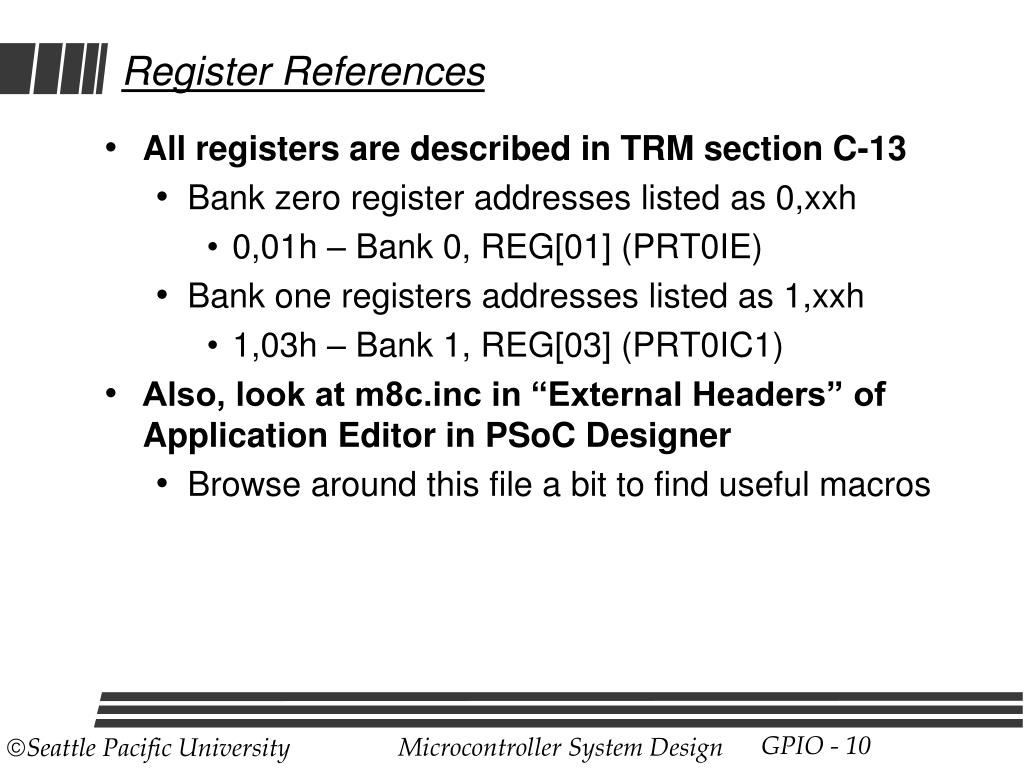 PPT - Interfacing between the PSoC and the World PowerPoint ...