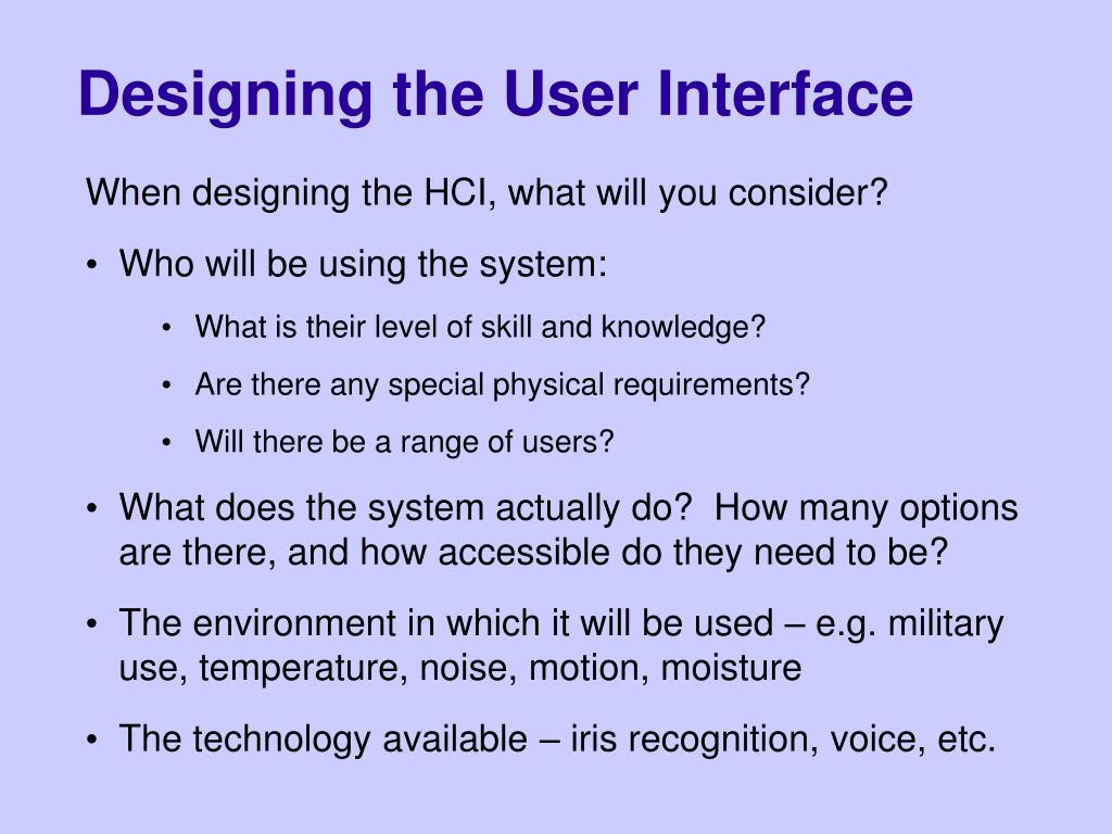 PPT - 2.10 Human/Computer Interface PowerPoint Presentation, free ...