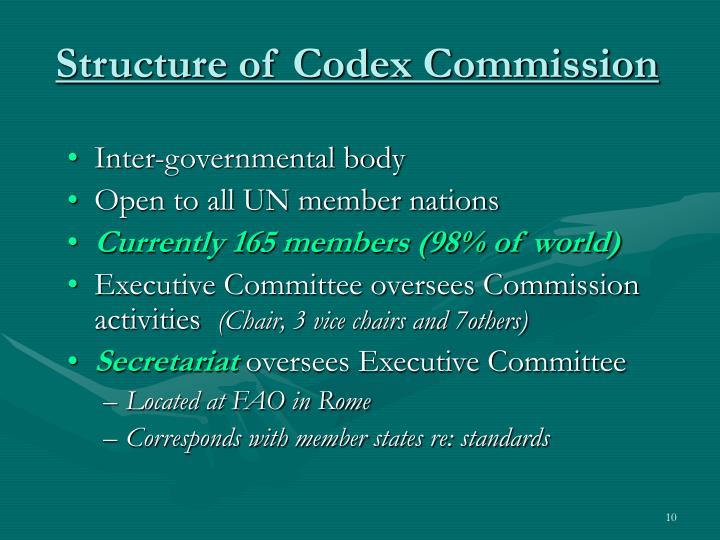 PPT - Codex Alimentarius PowerPoint Presentation - ID:397226