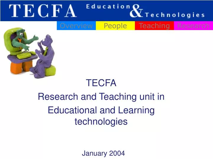 PPT - TECFA Research and Teaching unit in Educational and Learning ...