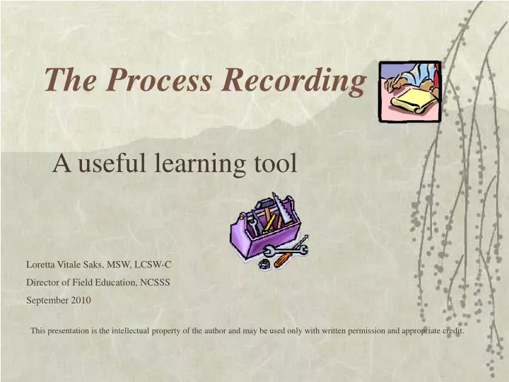 PPT - The Process Recording PowerPoint Presentation, free download - ID:397864
