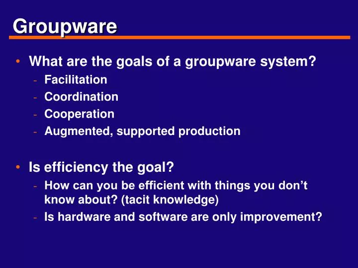 PPT - Groupware PowerPoint Presentation, free download - ID:398180