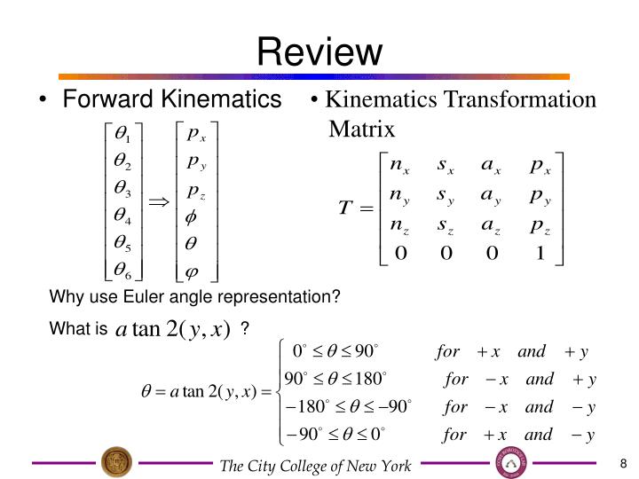 PPT - Inverse Kinematics Jacobian Matrix Trajectory Planning PowerPoint ...