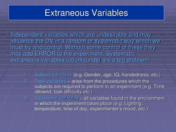 PPT - Investigating Memory Experimental design PowerPoint Presentation ...