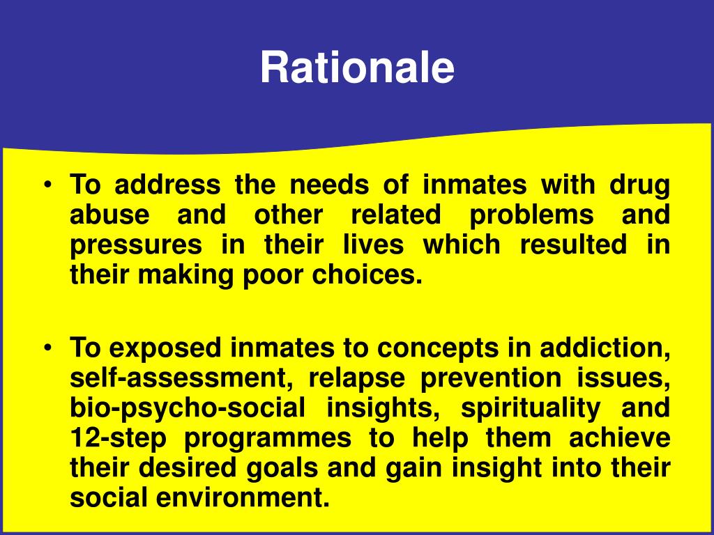 PPT - INMATE DRUG REHABILITATION COUNSELLING PROGRAMME (IDRC ...