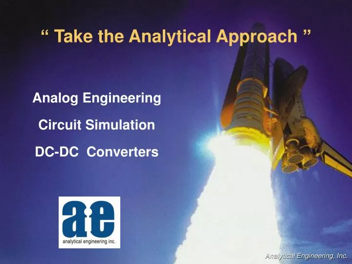 PPT - “ Take the Analytical Approach ” PowerPoint Presentation, free ...