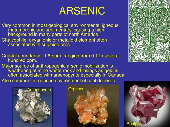 PPT - ARSENIC PowerPoint Presentation, free download - ID:399278