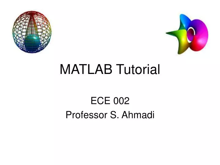 PPT - MATLAB Tutorial PowerPoint Presentation, free download - ID:400560