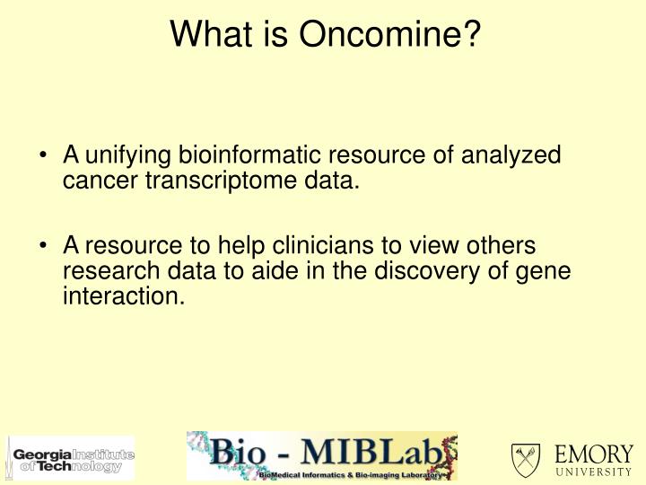 PPT - Oncomine Database www.oncomine.org PowerPoint Presentation - ID ...