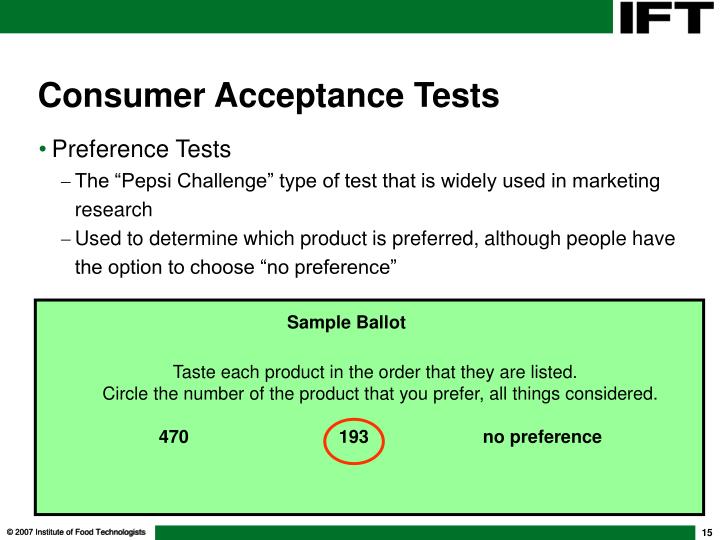 PPT - Sensory Science 101 Part II: Sensory Evaluation Methods ...