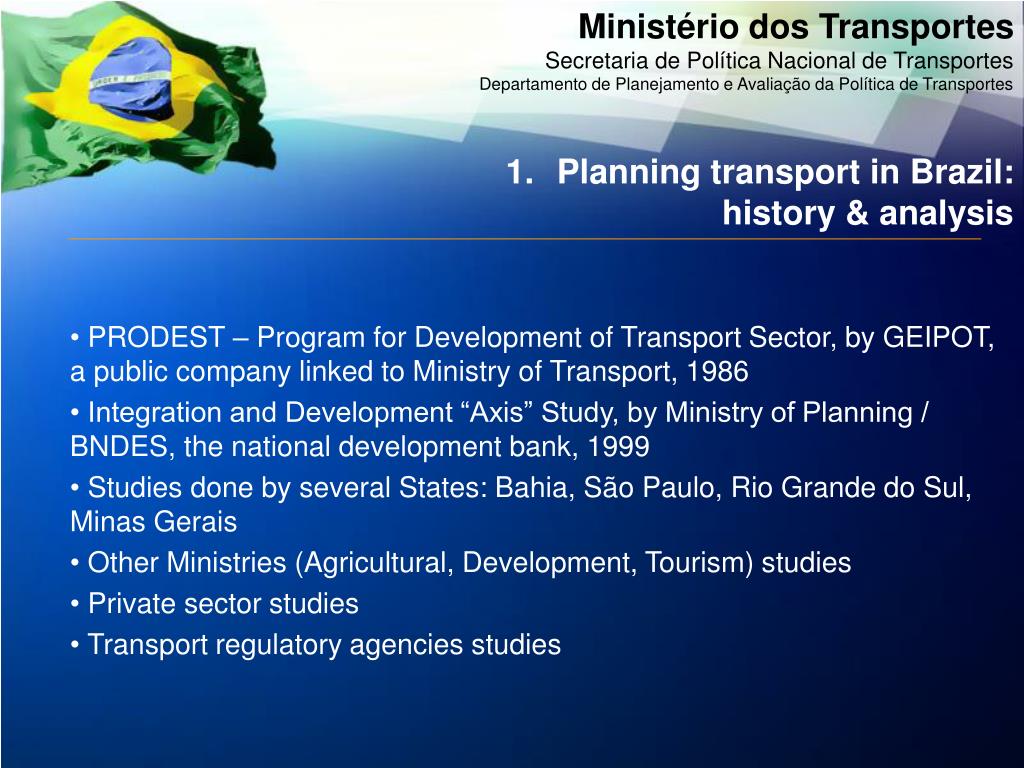 PPT - Brazil Logistics and Transport National Plan PowerPoint ...