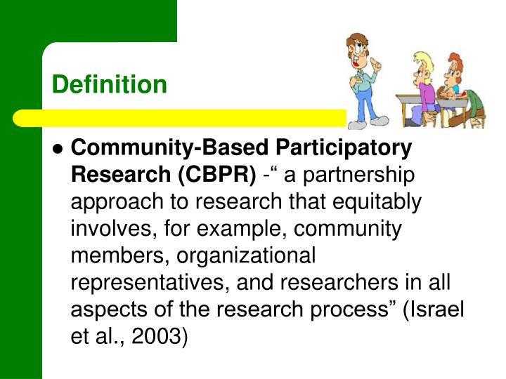 PPT - Community-Based Participatory Research PowerPoint Presentation ...