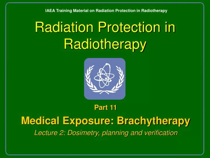PPT - Radiation Protection in Radiotherapy PowerPoint Presentation ...