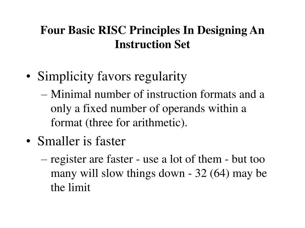 PPT - CS325 Instructions: Language of the Machine MIPS ARCHITECTURE ...