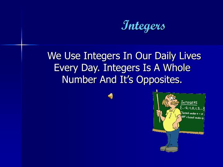 PPT Using Integers In Our Daily Lives PowerPoint Presentation ID 403208