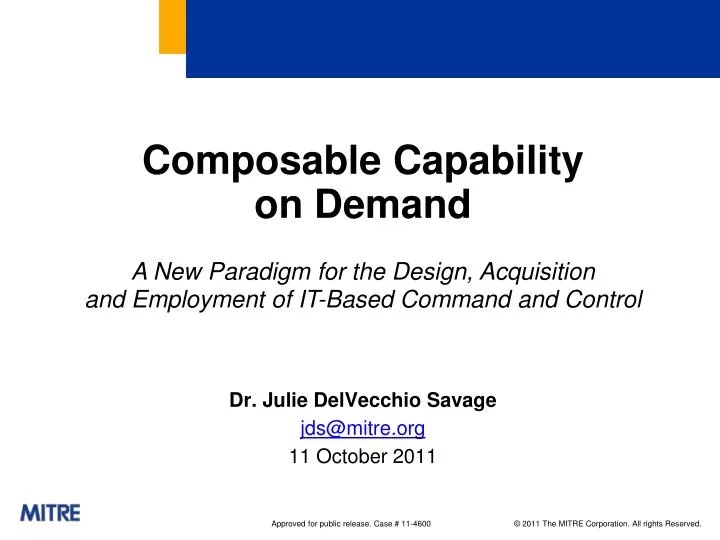 PPT - Composable Capability on Demand PowerPoint Presentation, free ...