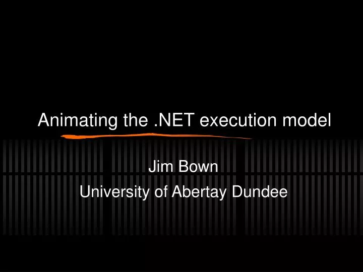 PPT - Animating the .NET execution model PowerPoint Presentation, free ...