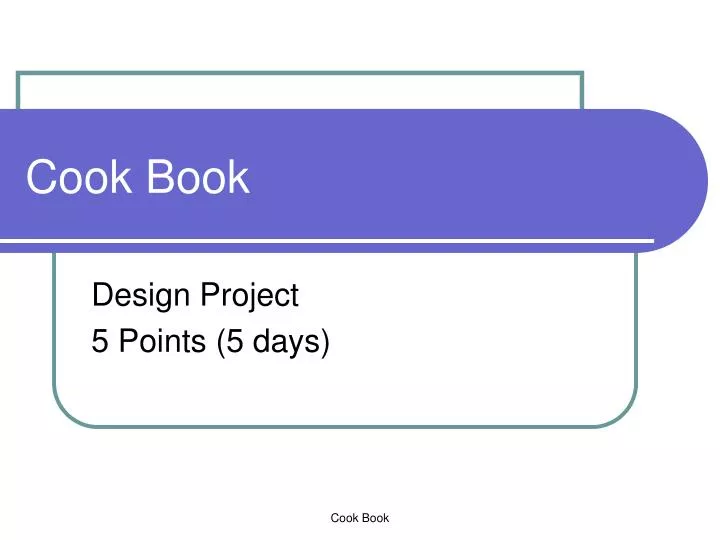 PPT - Cook Book PowerPoint Presentation, free download - ID:403672