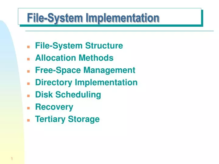 PPT - File-System Implementation PowerPoint Presentation, free download - ID:404717