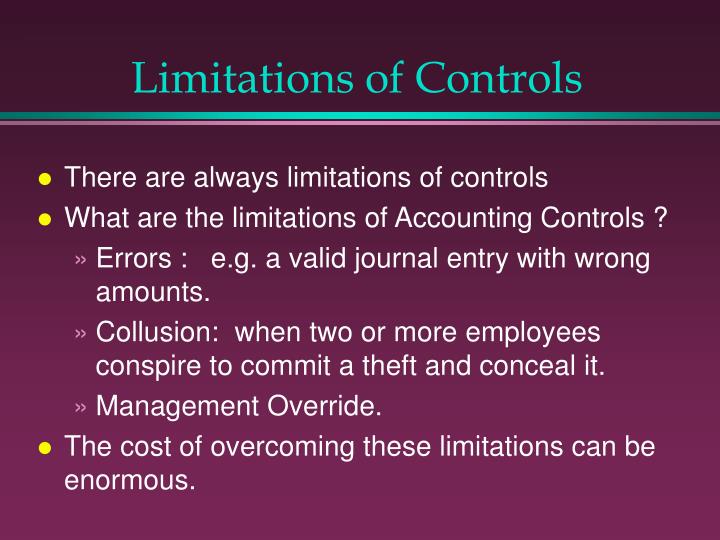 PPT - Internal Control Structure PowerPoint Presentation - ID:404720
