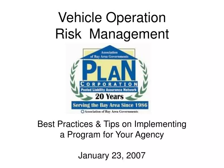 PPT - Vehicle Operation Risk Management PowerPoint Presentation, free ...