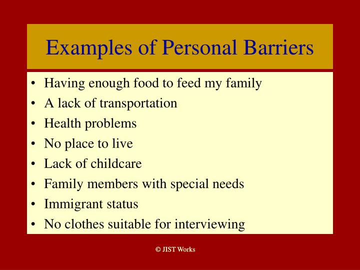 PPT - Overcoming Barriers to Employment Success PowerPoint Presentation ...