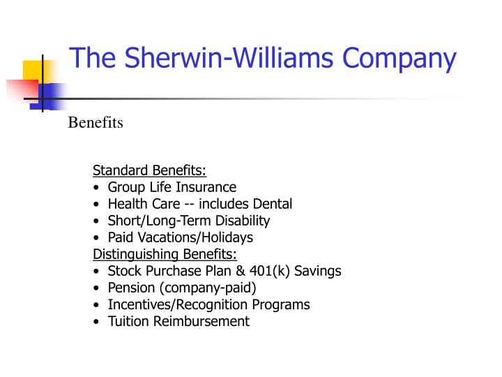 PPT - The Sherwin-Williams Company PowerPoint Presentation - ID:407237