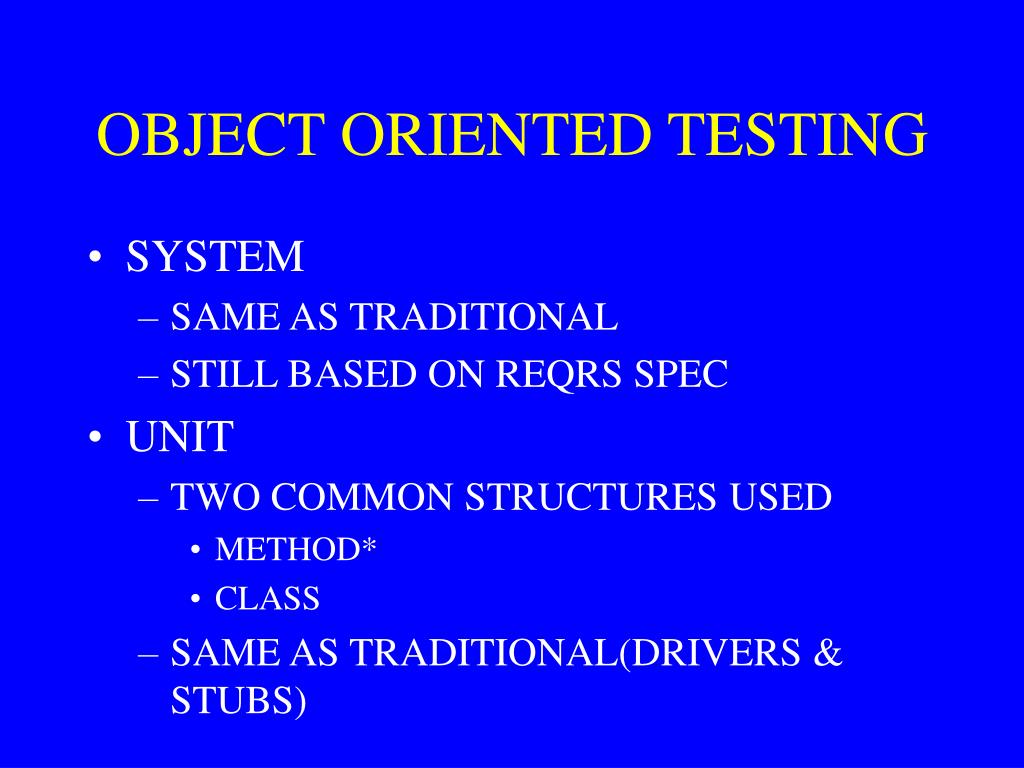PPT - OBJECT ORIENTED TESTING PowerPoint Presentation, free download ... PPT - OBJECT ORIENTED TESTING PowerPoint Presentation, free download ...