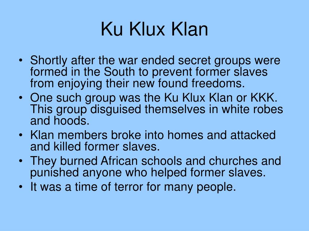 PPT - President Andrew Johnson’s Reconstruction Plan PowerPoint ...