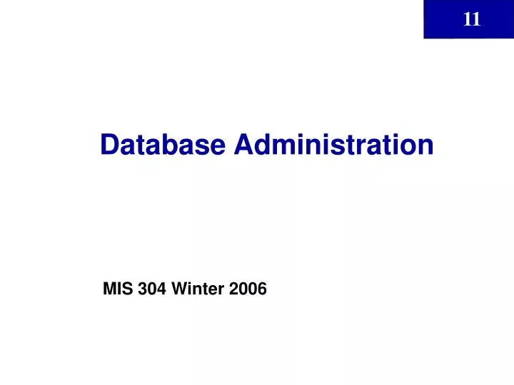 Ppt Database Administration Powerpoint Presentation Free Download