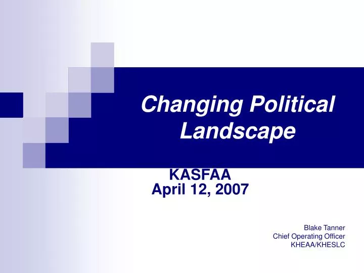 PPT - Changing Political Landscape PowerPoint Presentation, free ...