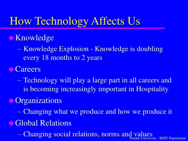 PPT - How Technology Affects Us PowerPoint Presentation, free download ...