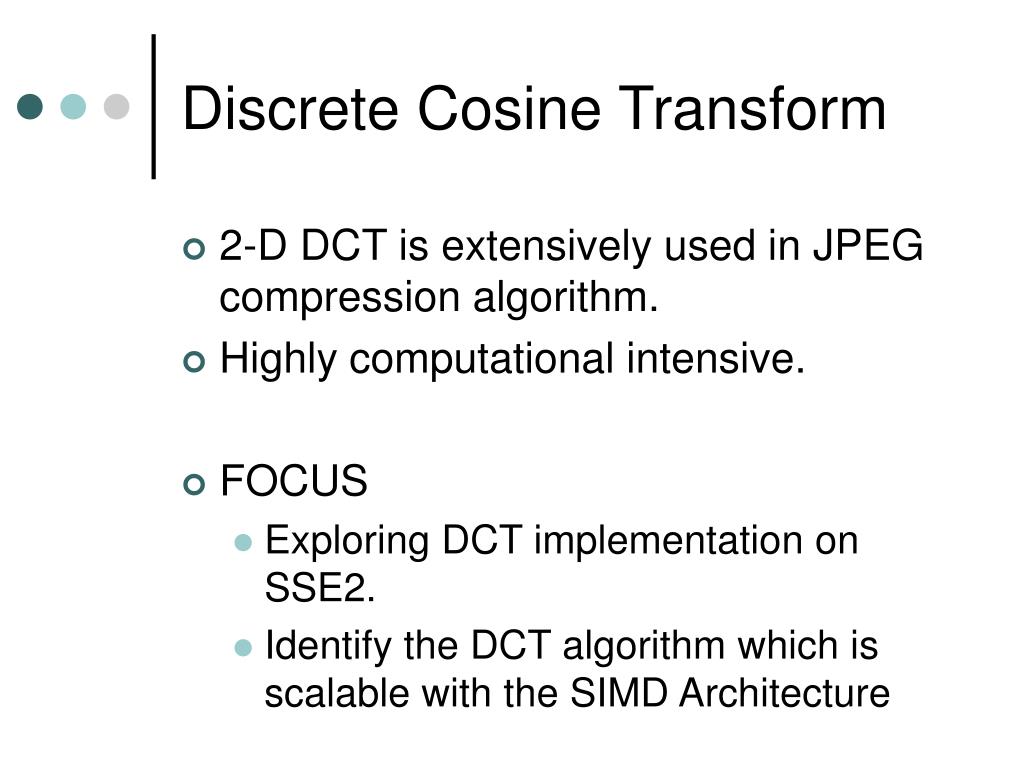 Ppt Performance Enhancement Of Video Compression Algorithms Using Simd Powerpoint Presentation