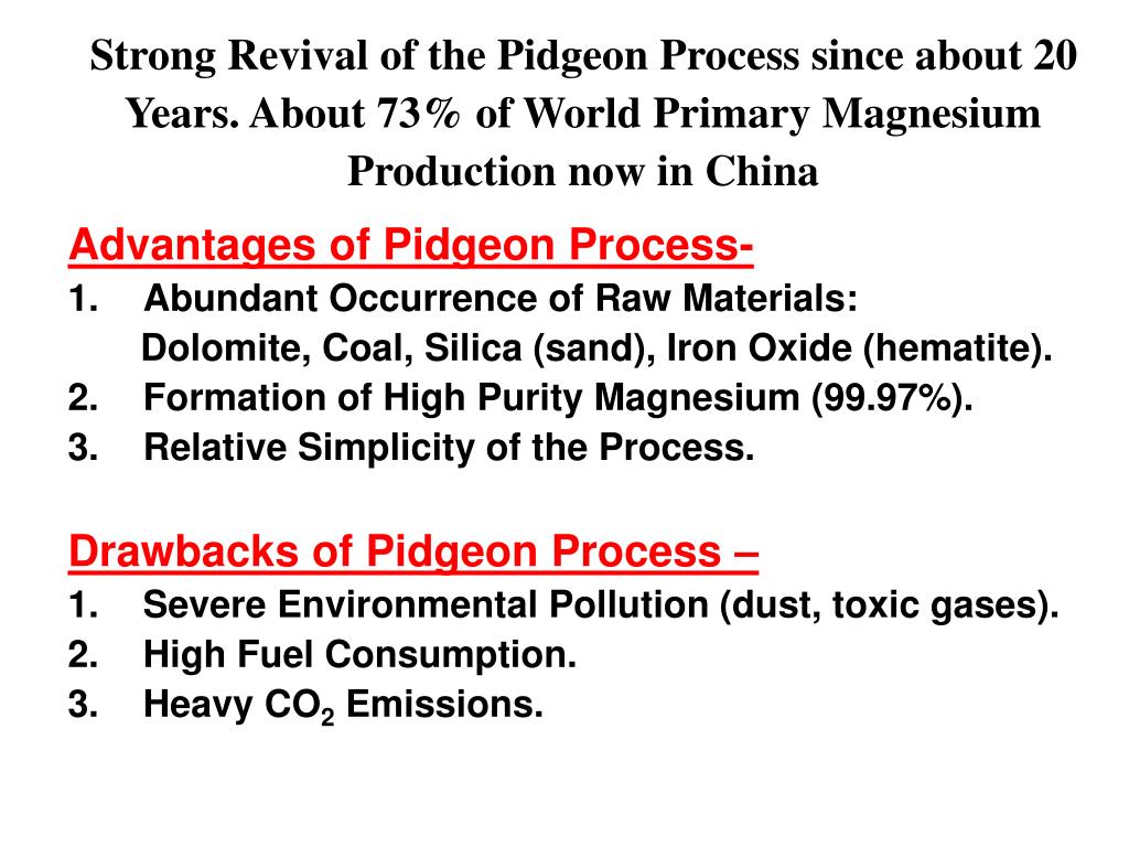 PPT - Industrial Production of Magnesium PowerPoint Presentation, free ...