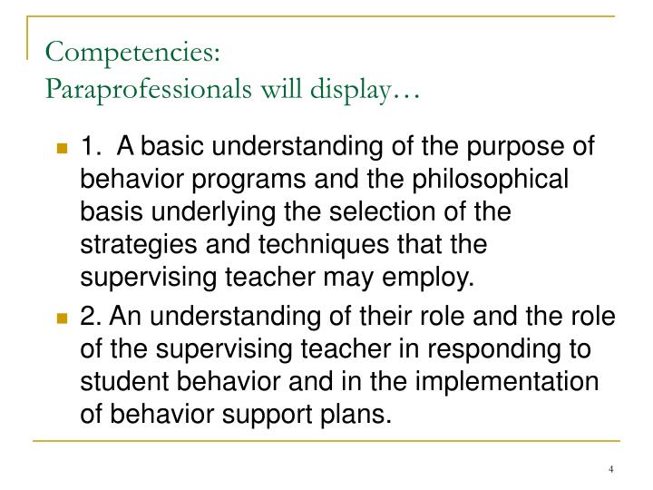 PPT - Paraprofessional Behavior Module PowerPoint Presentation - ID:410321